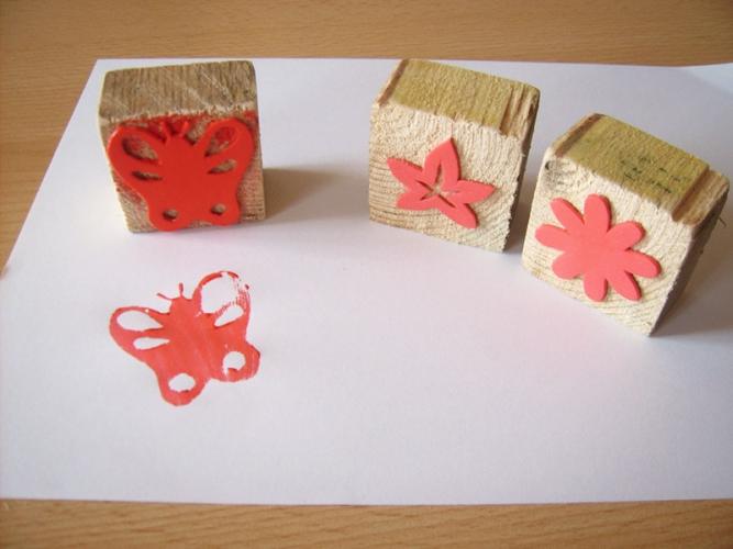 Stempel aus Moosgummi basteln